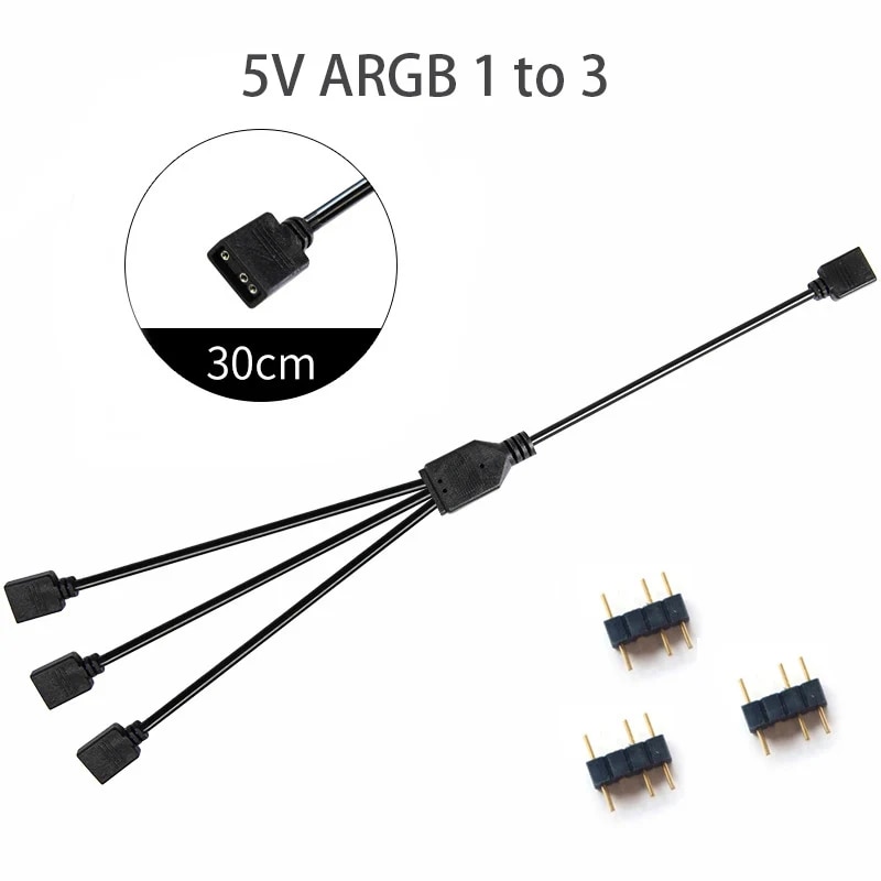 Motherboard RGB SYNC Splitter 5V 3Pin ARGB/12V 4Pin RGB SYNC HUB ...