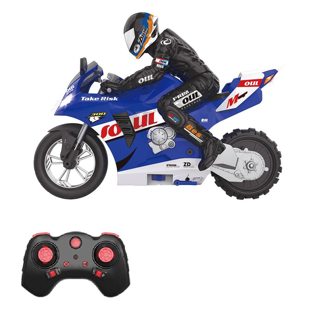 1/6 remote-controlled stunt motorcycle: self balancing/360 drift - blue ...