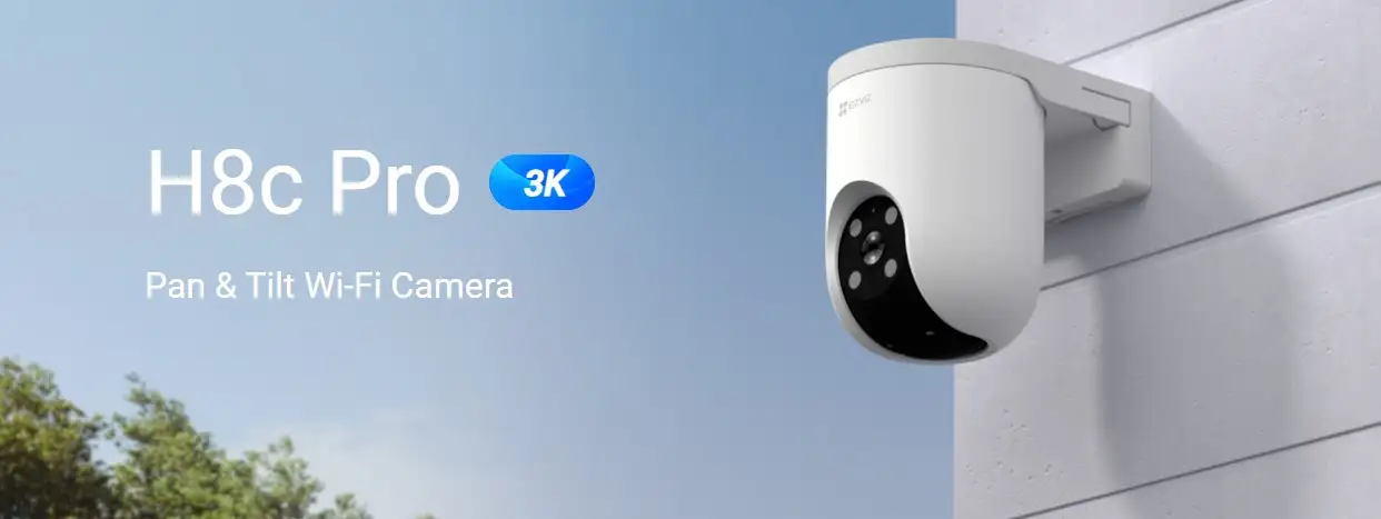 Ezviz H8c Pro 3K (4mm) (5.0MP) (1 year warranty ) Outdoor PT Wi-Fi Dome ...