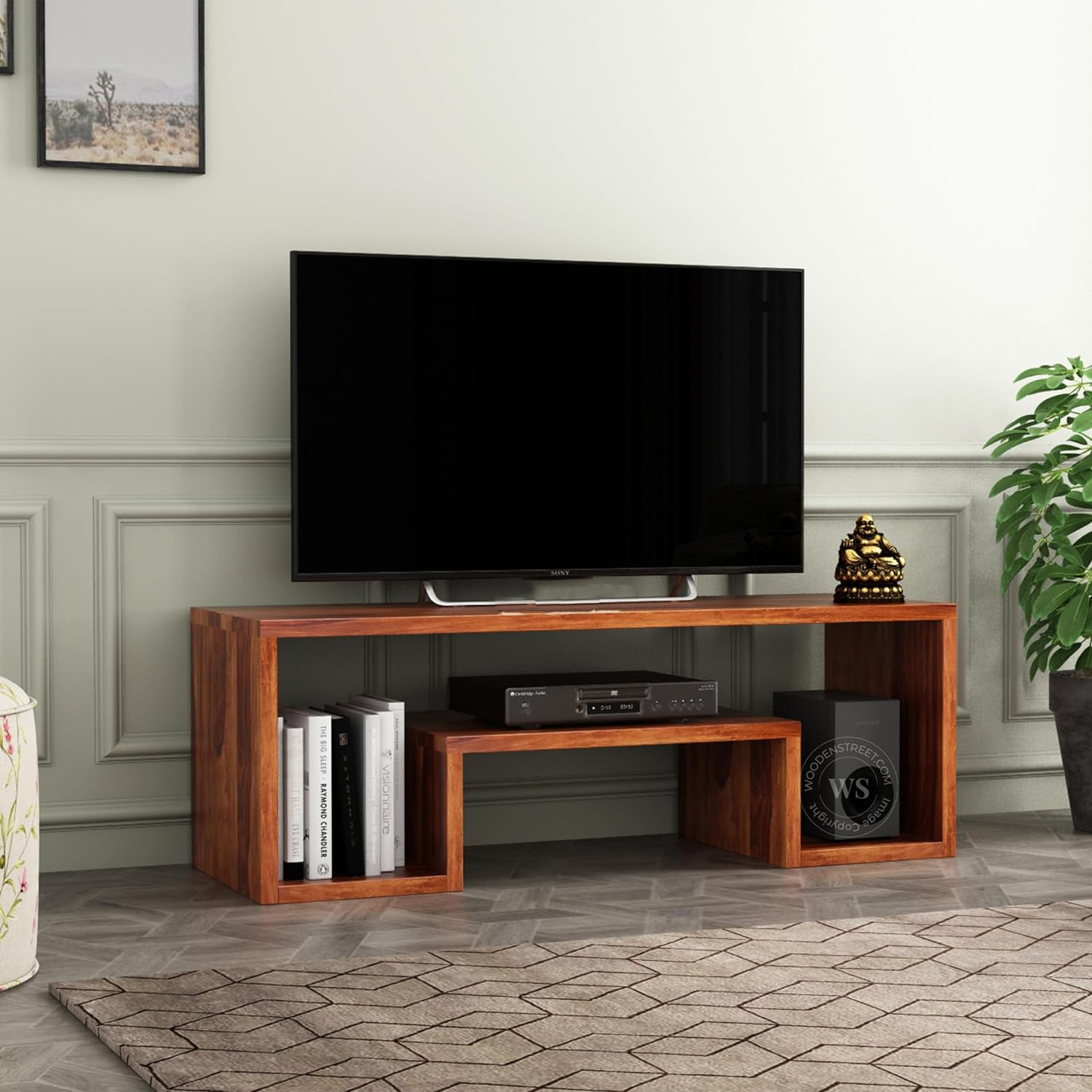 Floor Standing TV Entertainment Unit Setup Box Stand/TV Cabinet with ...