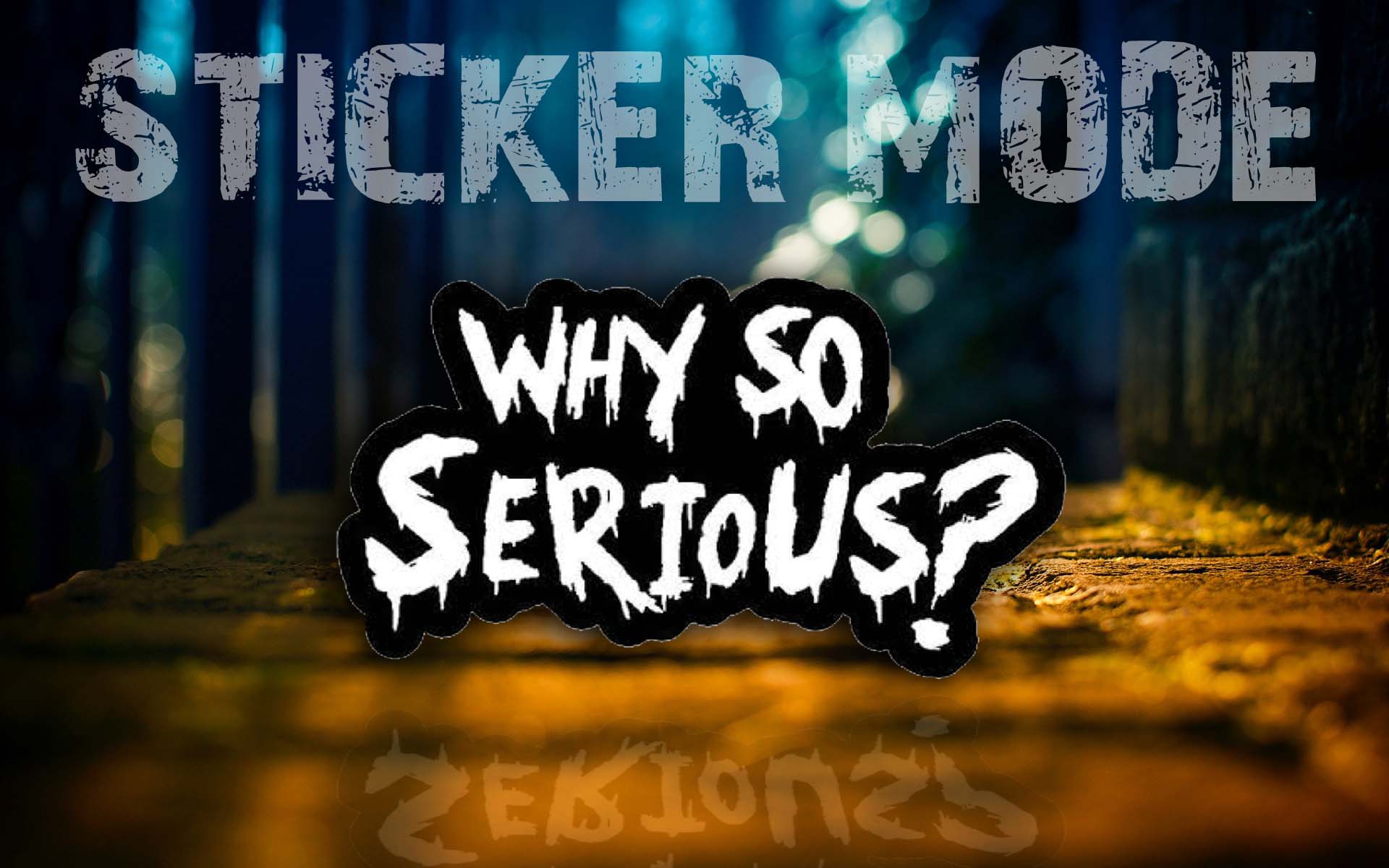 Sticker For Bike | Why so Serious (Black & White) | Best Quality ...