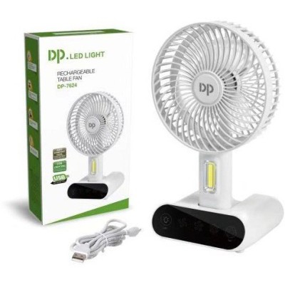 Duration Power DP-7624 Desktop Portable Rechargeable Fan 3000mAh ...