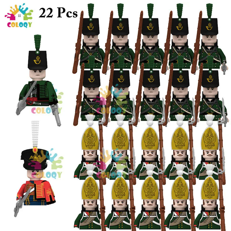 【selevn roind】Napoleonic Wars Soldiers Building Blocks WW2 Mini Action ...