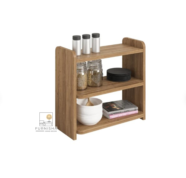 Furnisha Kitchen Countertop Shelf, Kitchen Stand, Wooden Spice Rack ...