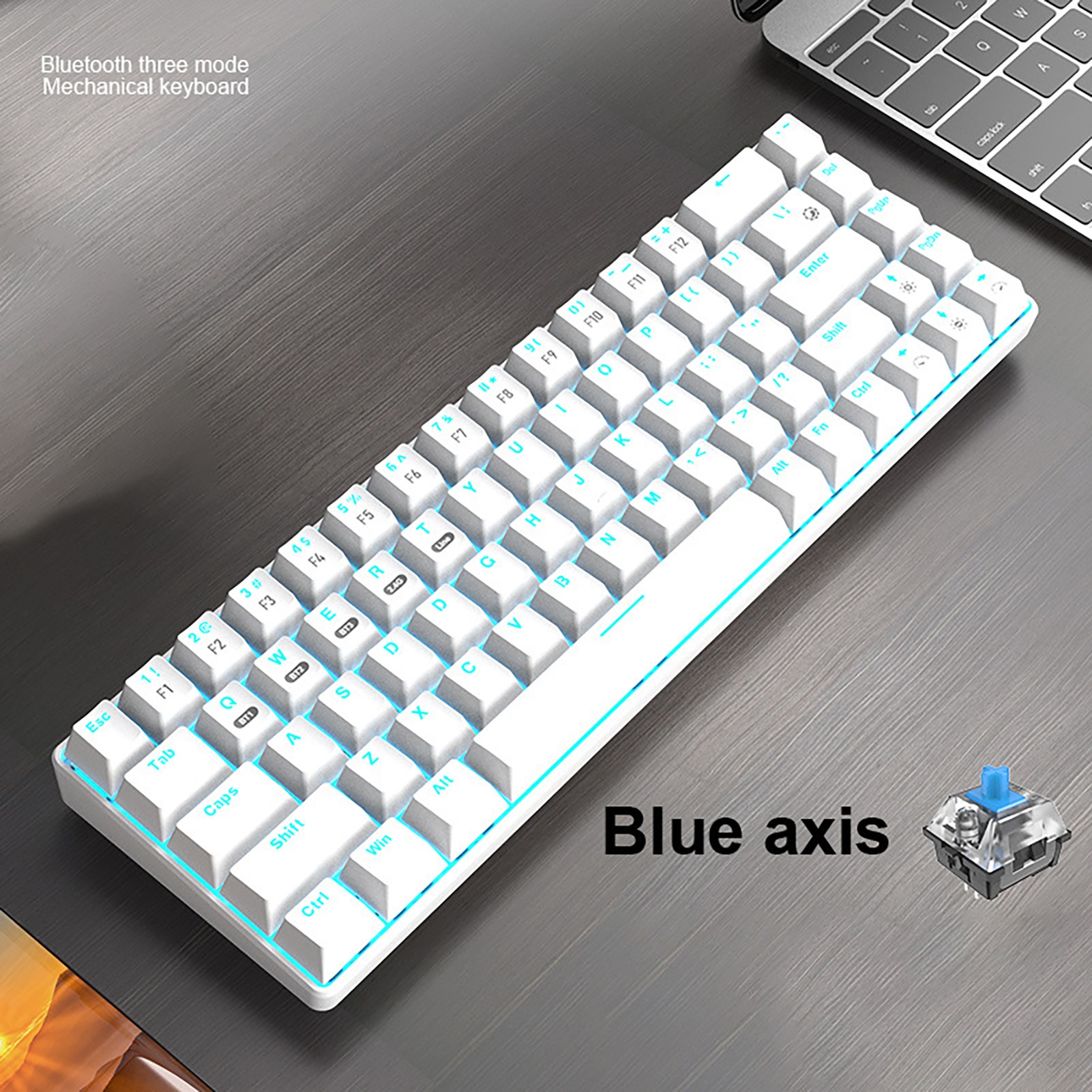 Mechanical Keyboard Driver-free 68 Keys 2.4GHz Bluetooth-compatible 4.0 ...