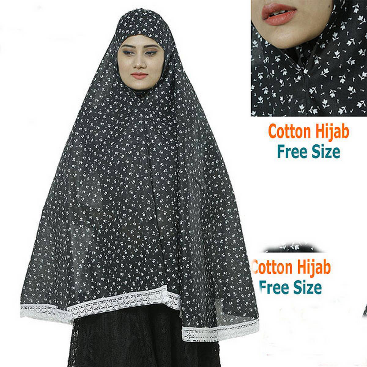 Cotton Prayer Hijab Best Quality Full Good Stitching For Women 01 Pcs ...