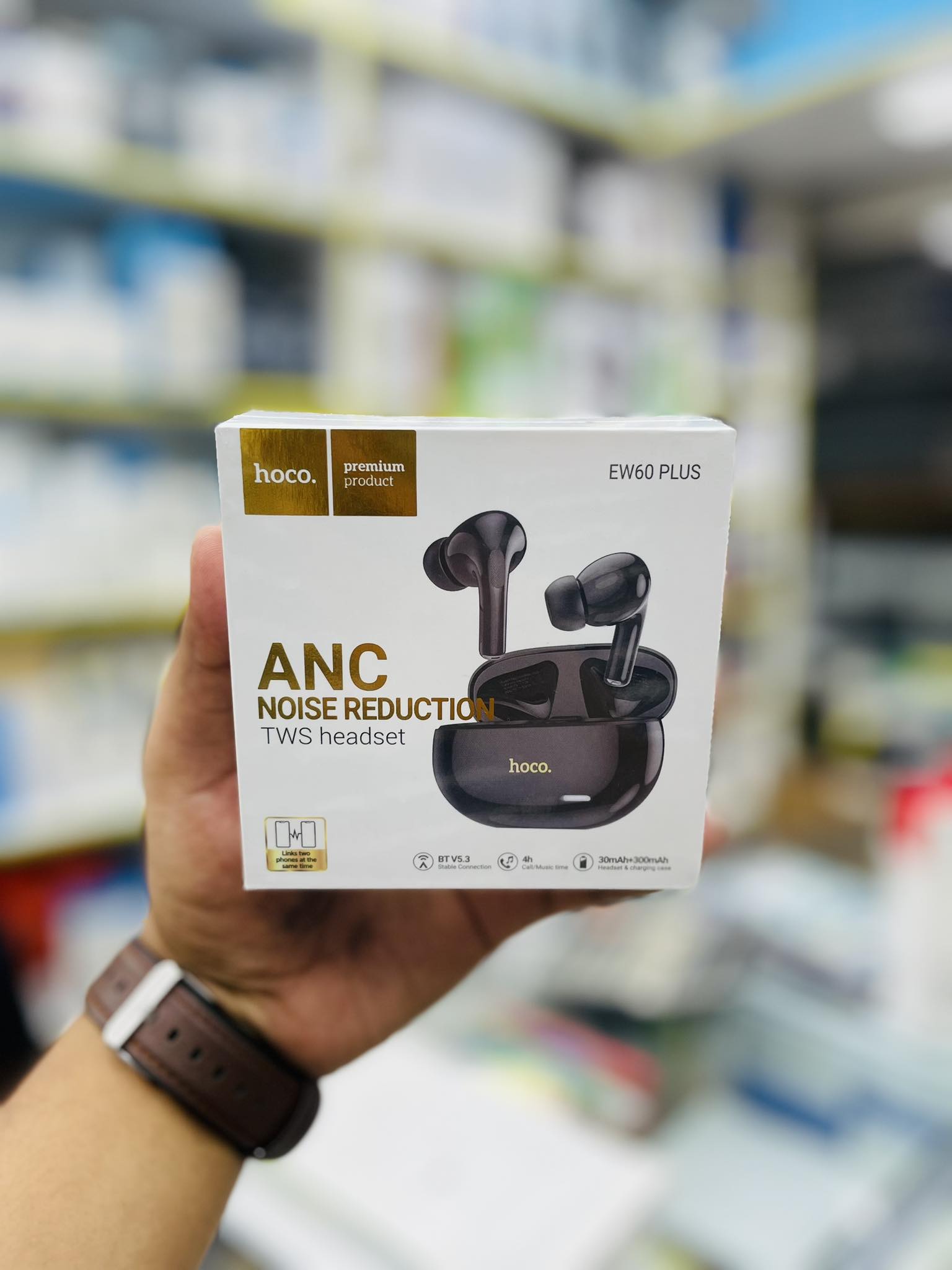Hoco EW60 Plus Norman True Wireless ANC BT Headset | Daraz.com.bd