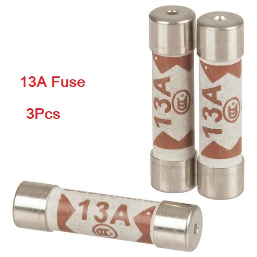 3Pcs Fuse 13A Ceramic Fast Blow Type AC 250V 13A BS1362 Glass Fuses ...
