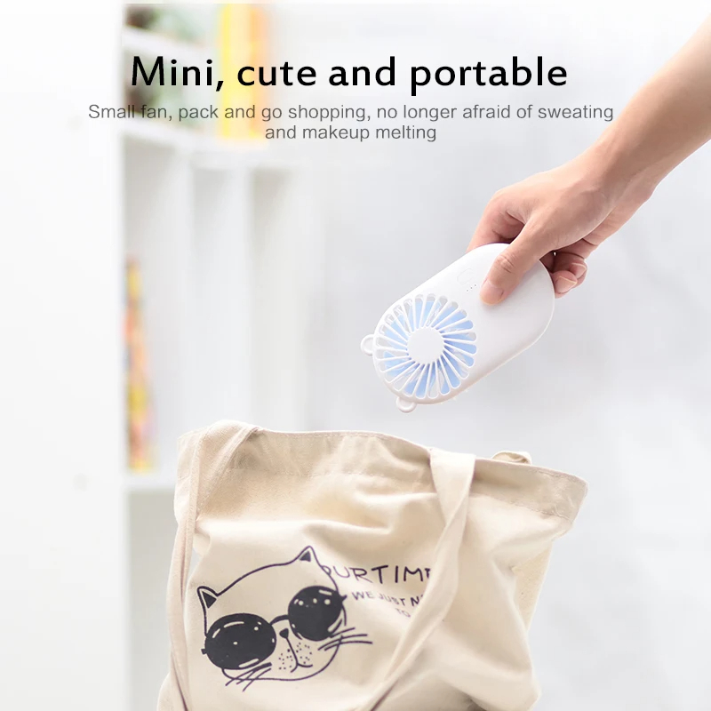 Pocket Fan USB Charging Mini Fan – Handheld and Desktop Silent Portable ...