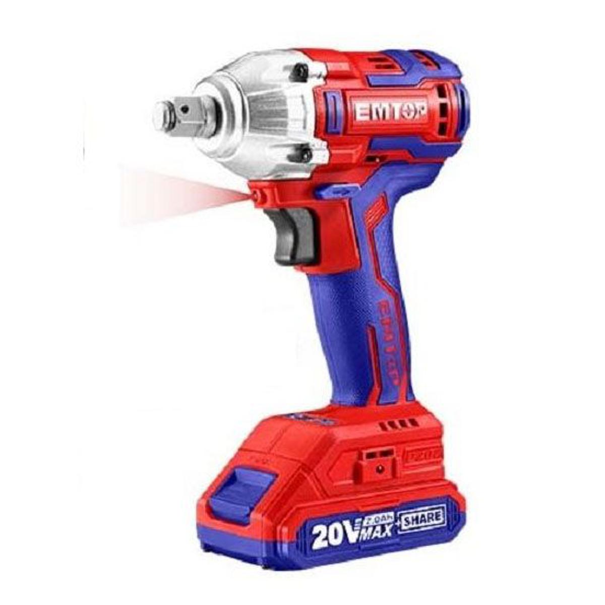 EMTOP LITHIUM-ION IMPACT WRENCHER | Daraz.com.bd