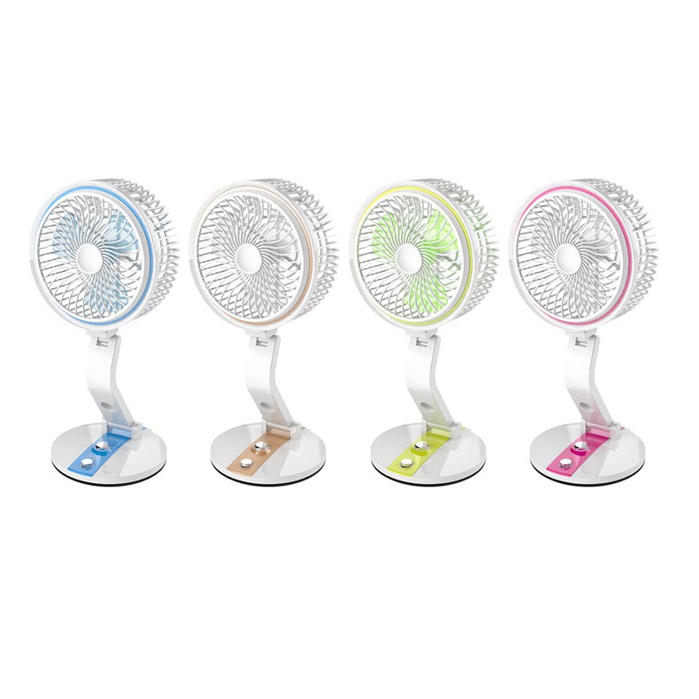 Rechargeable Folding Table Fan With Light – LR 2018 | Daraz.com.bd