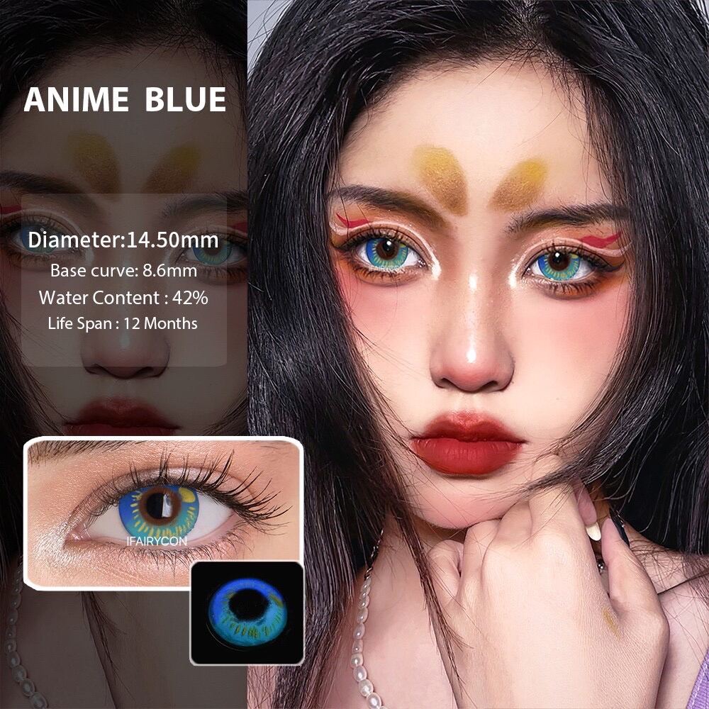 JUJUTSU KAISEN GOJO SATORU DECIM EYE BLUE COSPLAY COLOR CONTACT LENS ...