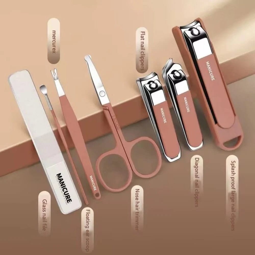 Nail Cutter 7 in 1 Nail Clippers Set, 7pcs Manicure & Pedicure Tools ...