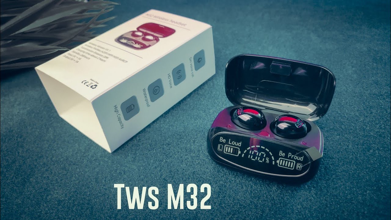 M32 TWS Bluetooth True Wireless Stereo Earbuds - Black | Daraz.com.bd