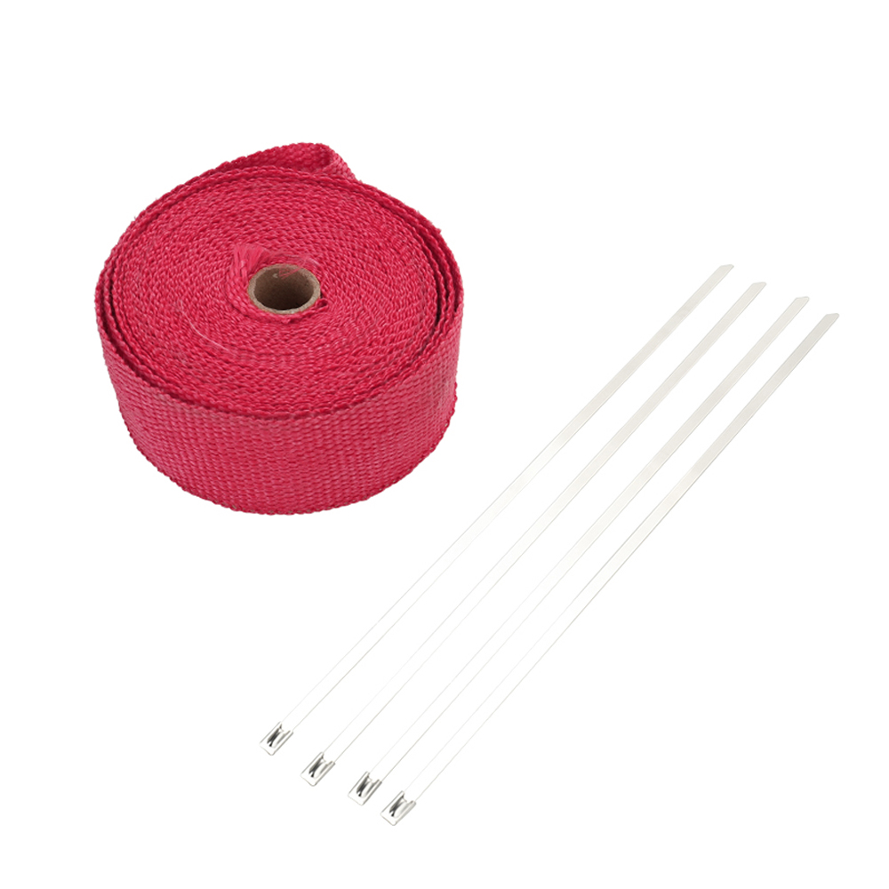 【Toy life hall】5m Fiberglass Heat Exhaust Wrap Motorcycle Car Heat ...