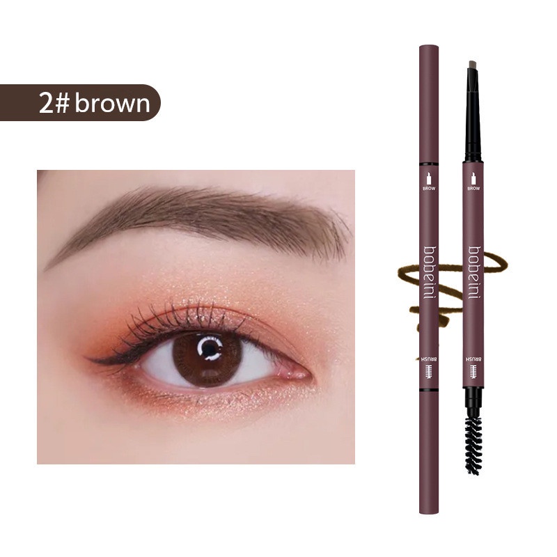 Double Head Eyebrow Pencil Automatic Rotation Slim Pen Refill Brow Tint ...