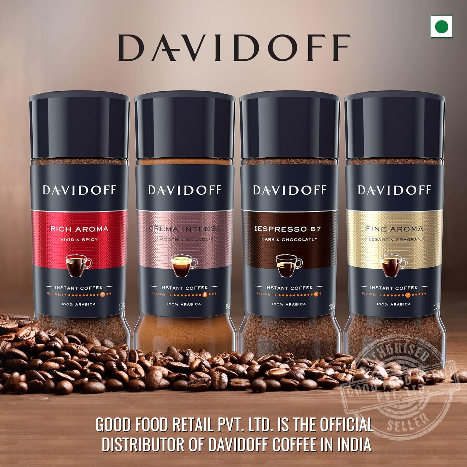 Davidoff Cafe Instant Coffee, Espresso 57, Rich Aroma, Fine Aroma ...