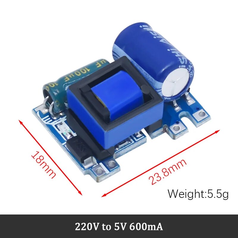 AC-DC 3.3V/5V/12V Precision Buck Converter AC 220v to 5v DC step down Transformer power supply ...