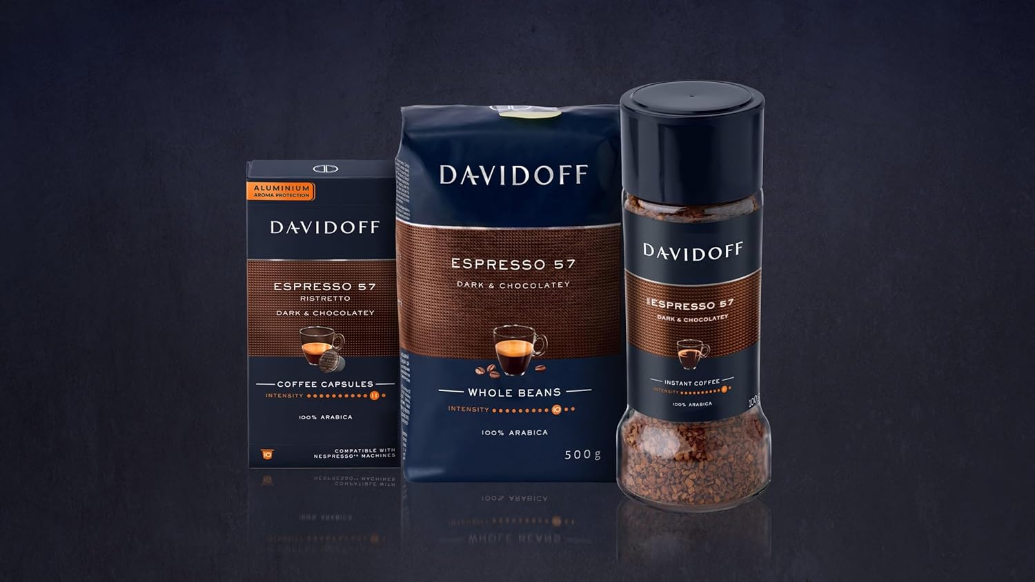 Davidoff Espresso 57 Dark Chocolatey Coffee - 100g
