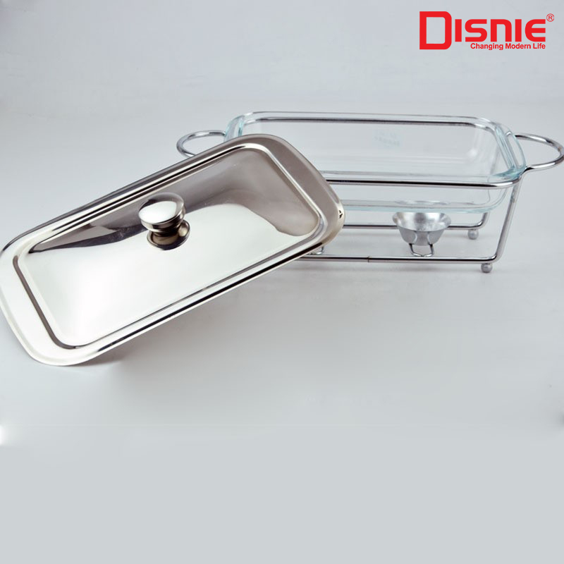 Glass Chafing Serving Buffet Dish -Round 1.3L | Daraz.com.bd