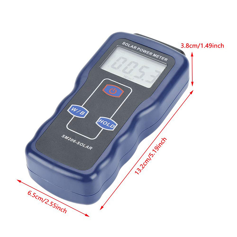 5X Solar Power Meter Light Meter Solar Radiation Tester Optical Solar ...