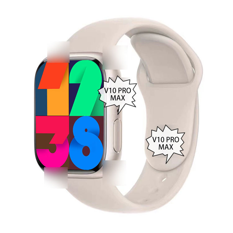 V10 Pro Max Sport Smart Watch AMOLED Screen Compass Heart Rate Sleep ...