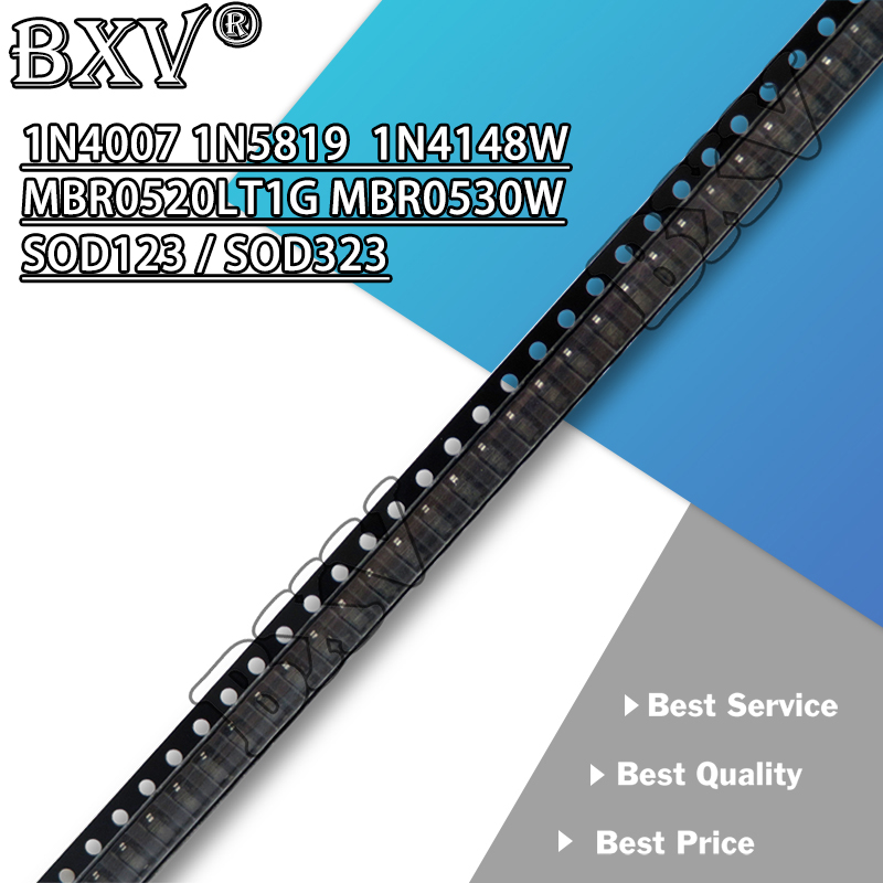 100PCS SMD Diode 0805 SOD-123 1N5819 1N4007 1N4148 SOD123 SOD-323 1206 ...