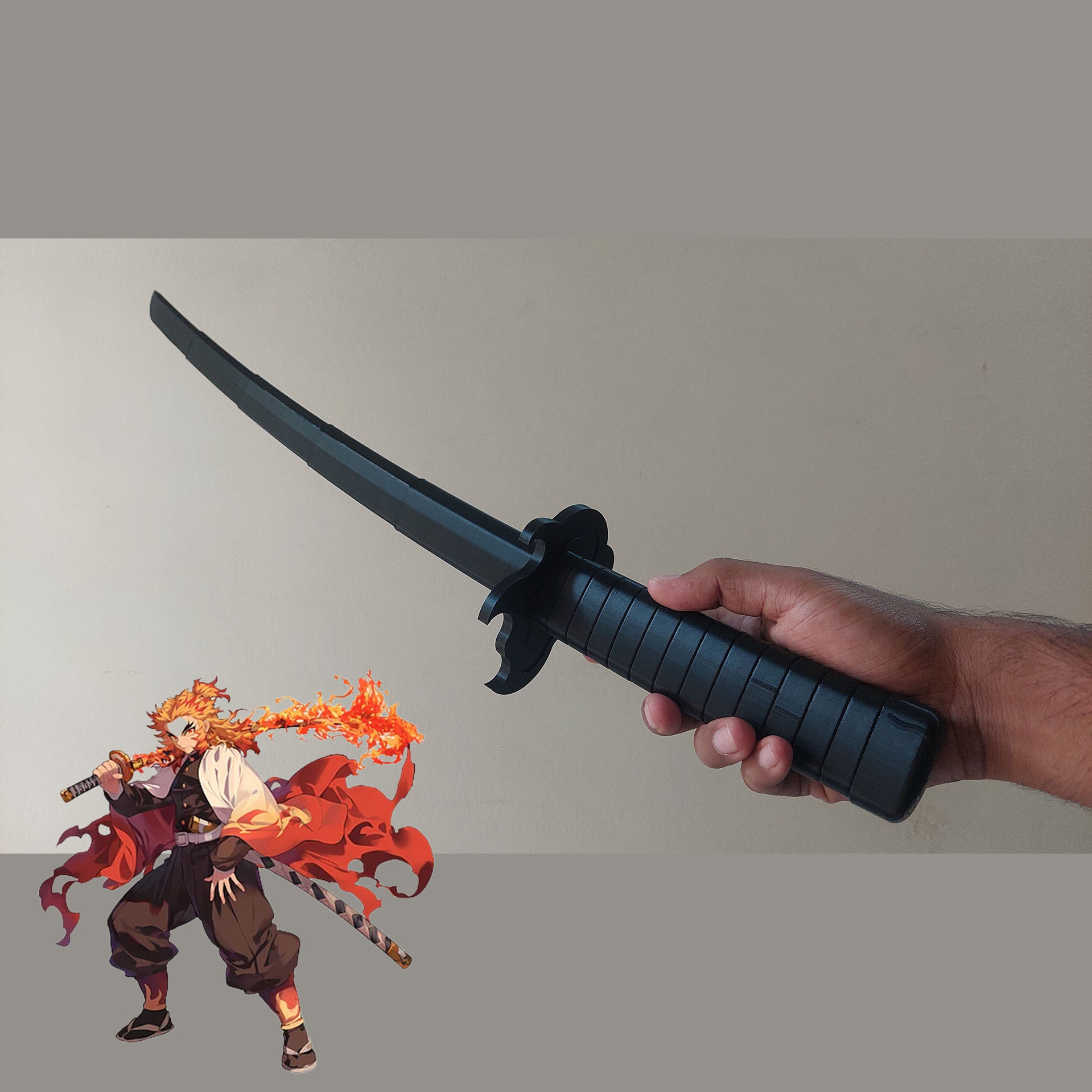 Kyōjurō Rengoku, Rengoku Katana 3D Printed Gravity Straight Out ...