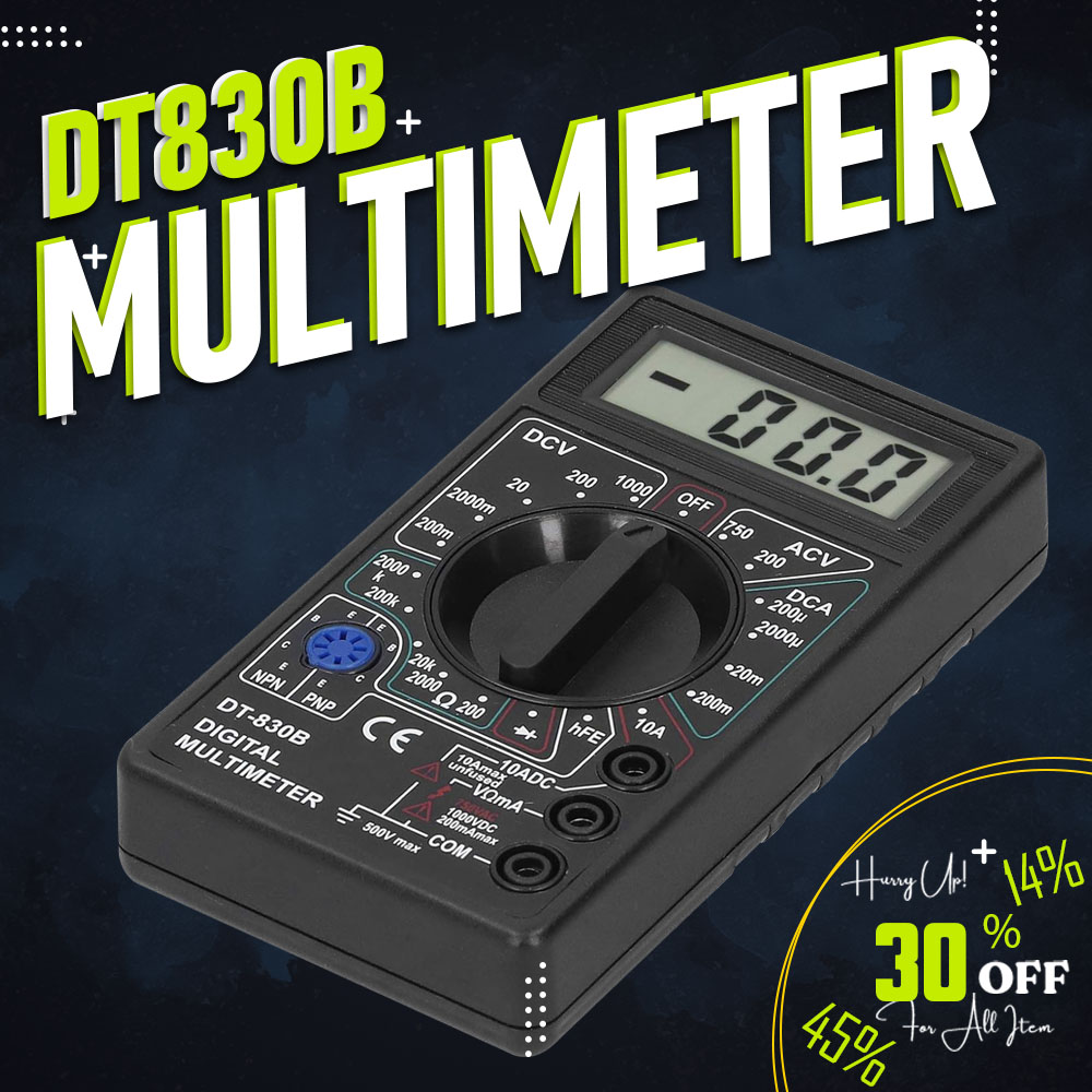 Digital Multimeter Tester, Multimeter Tester, DT830B for Electrical ...