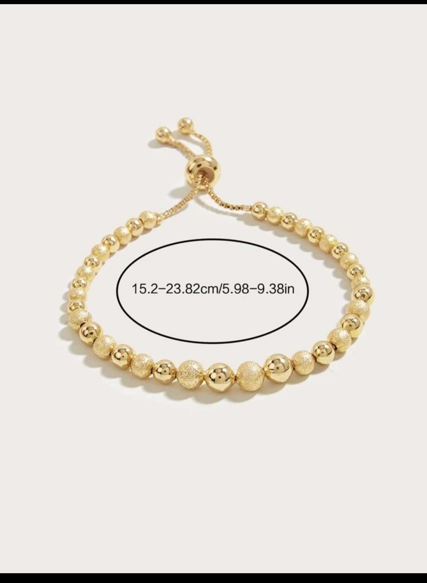 Classic Gold bol Bracelets For Women-Stainless Steel Curb Cuban Link ...