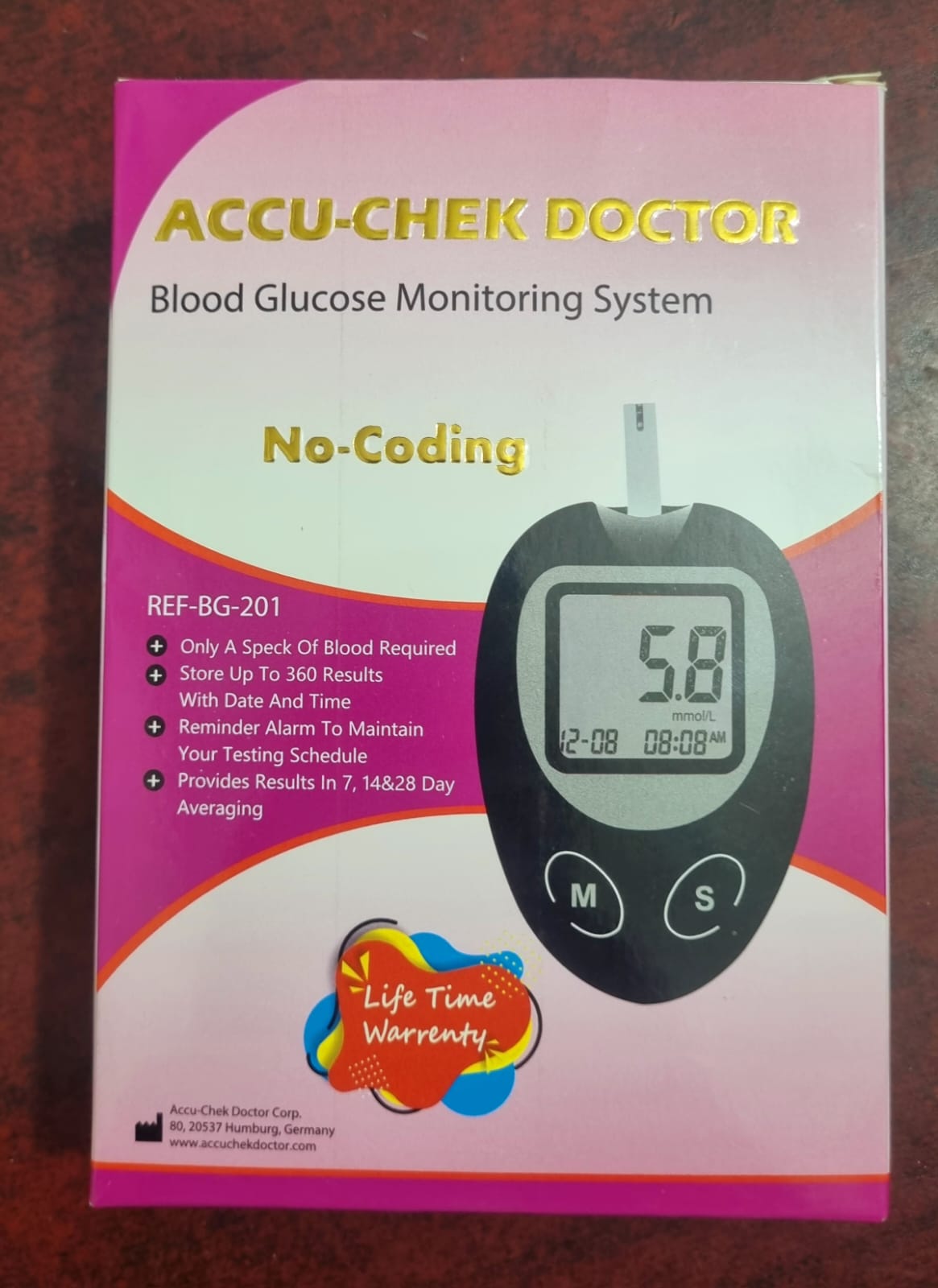 Accu Chek Doctor Instants Blood Glucose Monitor digital machine