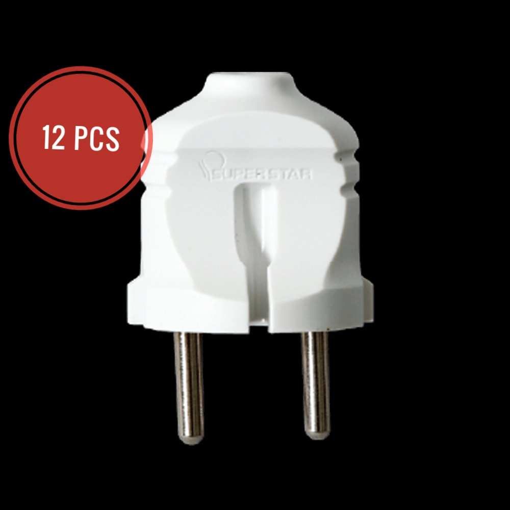 Super Star 2 Pin Plug- 12 PCS | Daraz.com.bd