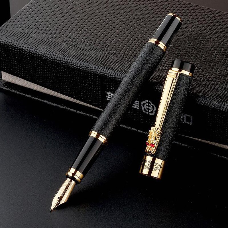 Metal Ink Fountain Pen Luxury Dragon 6006 Crystal Diamond Business Men ...