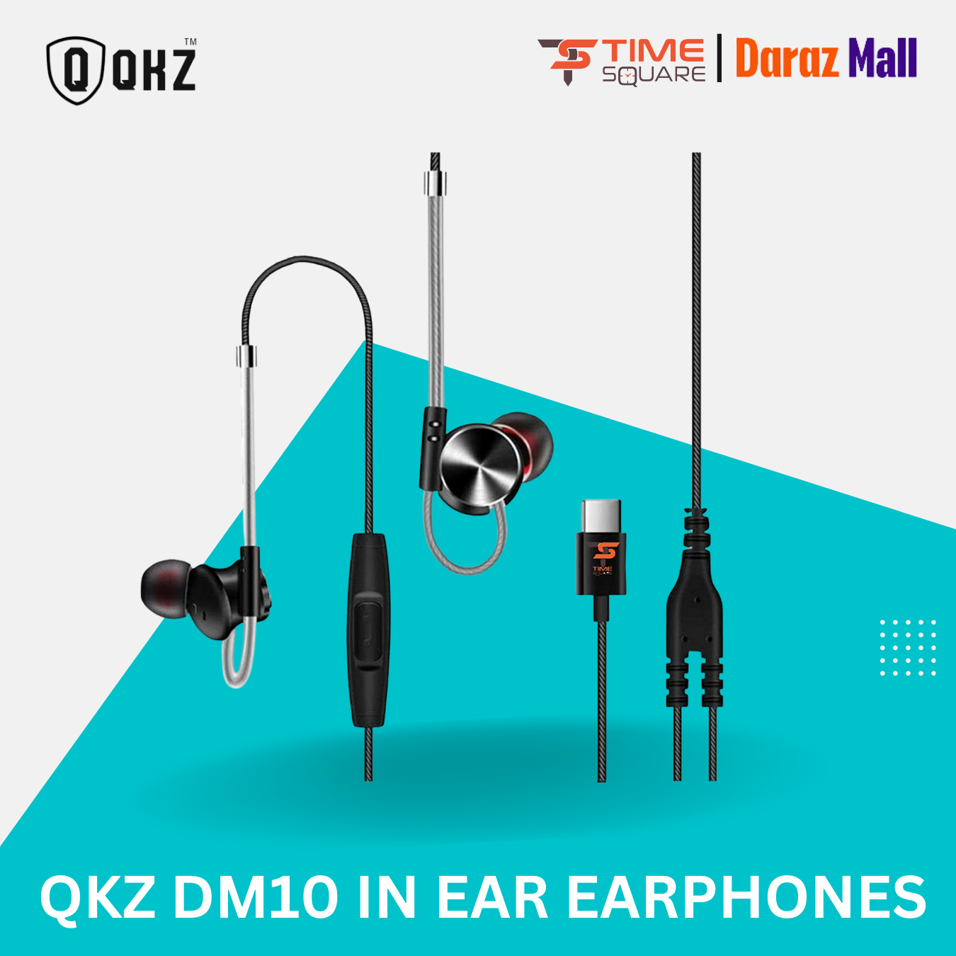 QKZ DM10 HiFi Earphone In Ear Earphones | Daraz.com.bd