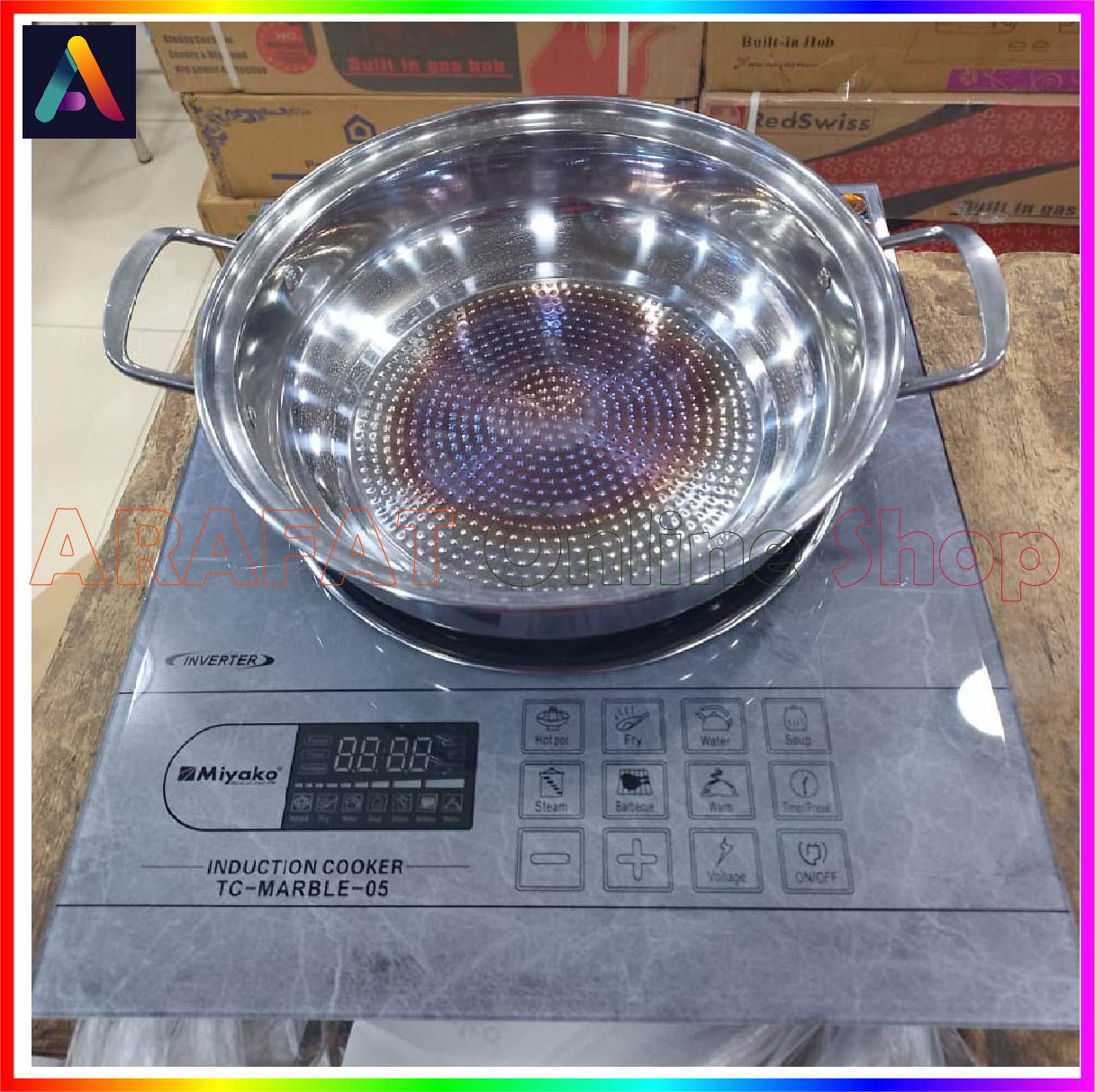 Miyako Induction Cooker TC-MARBLE-05 [INVERTER] With FREE COOKING POT ...