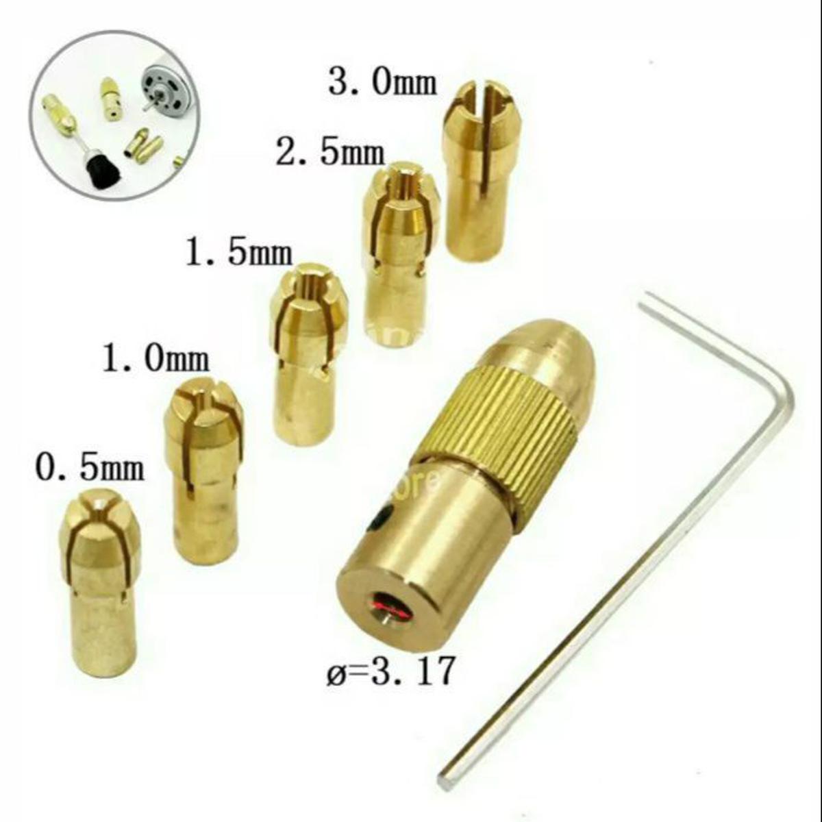 3.17mm Mini Drills Chucks Set 5 In 1 Electric Motor 3.17mm Shaft Hole ...