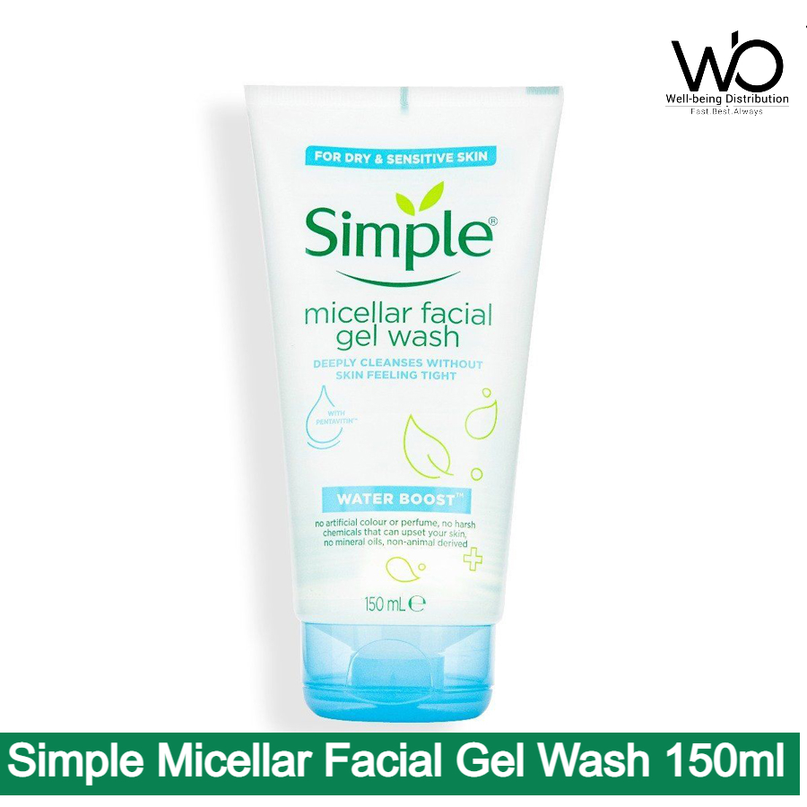 Simple Face Wash - Simple Water Boost Micellar Facial Gel Wash 150ml ...