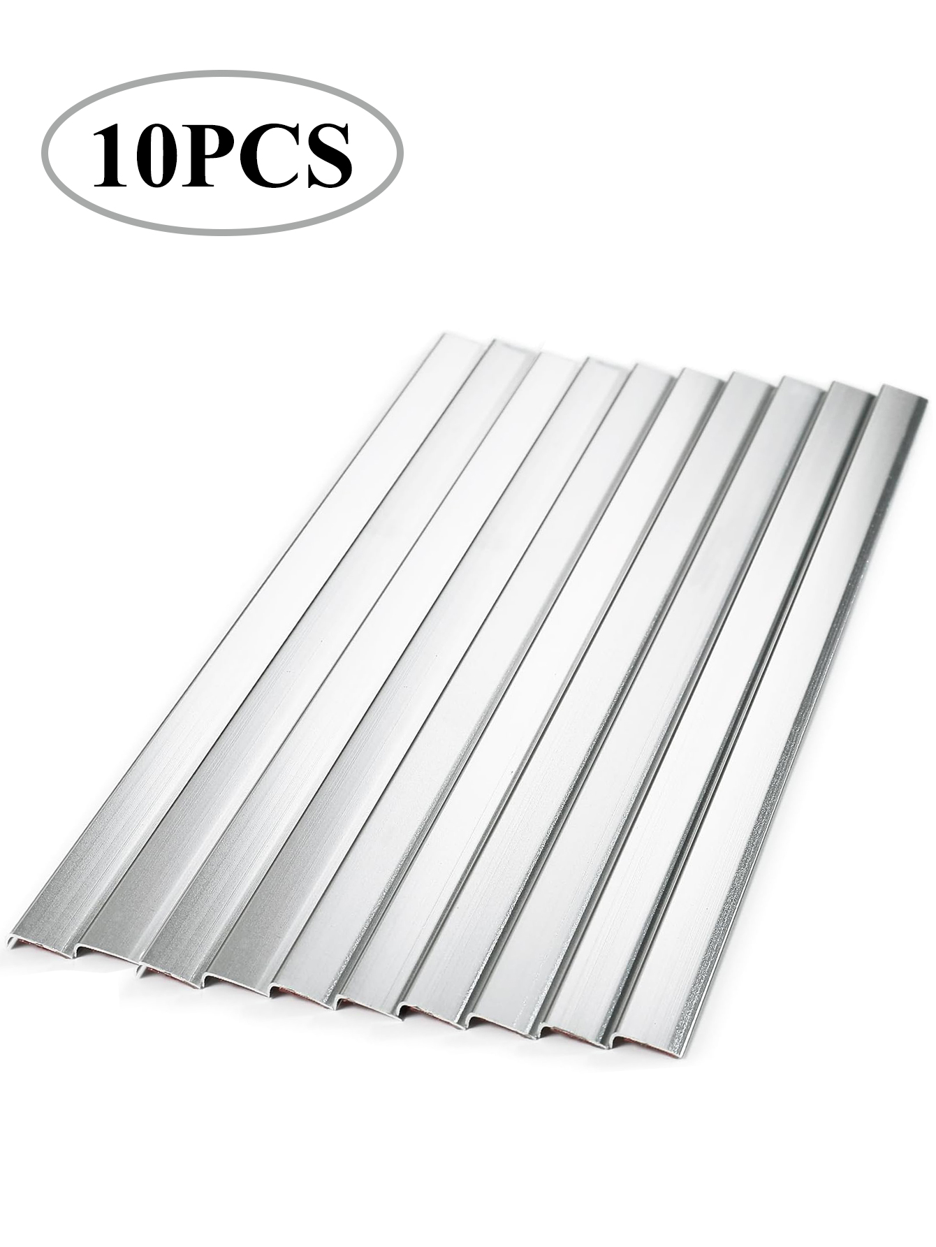 10pcs 12 Inch Peel And Stick Aluminum Tile Trim Metal L-shaped ...