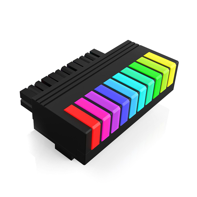 Atx 24-Pin 90 Degree Power Connector 5v 3 Pin Argb 24pin Female To Male ...