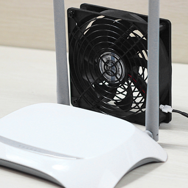 12cm USB Router Cooling Fan DIY PC Cooler for TV Box Modem Silent Quiet ...