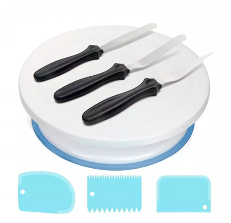 7Pcs/Set Cake Rotary Table Set DIY Pastry Accessories Cake Stand ...