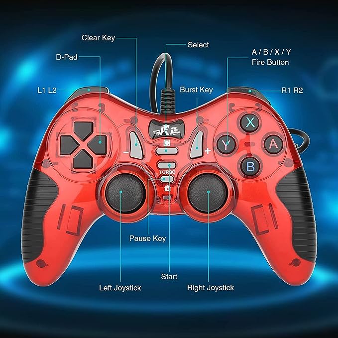 Vibration USB Sigle/Doubles Game Controller / Joystick With Turbo and ...