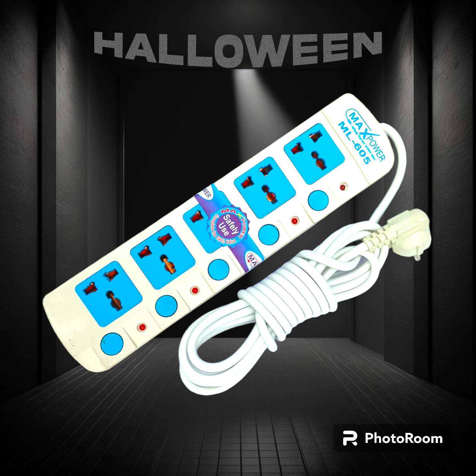 Multiplug 5 Port Power sockets White 5 Meters Long Wire | Daraz.com.bd