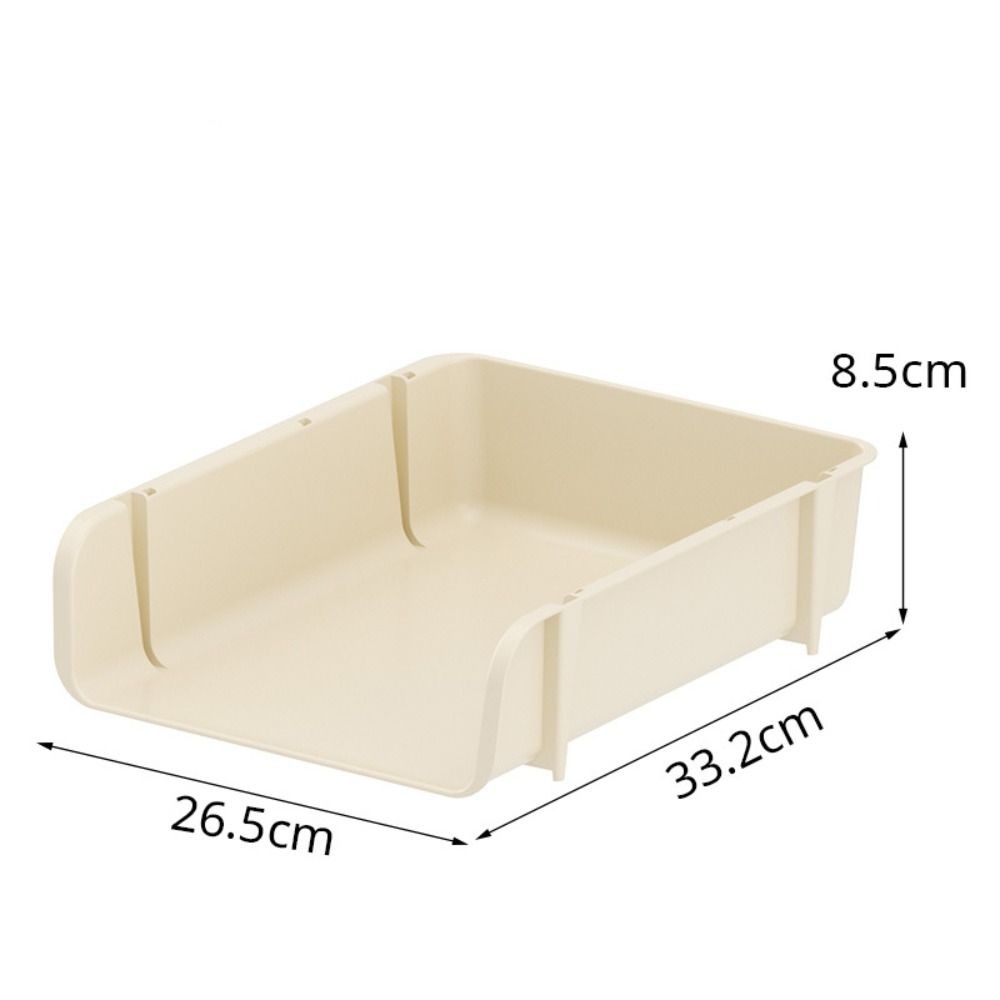 Simple Minimalism File Storage Tray Stackable Durable A4 File Rack ...