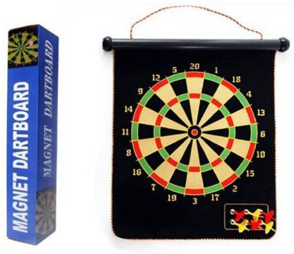 Magnet Dart Board - Reversible Dart Board Two-Sides - 17" | Daraz.com.bd