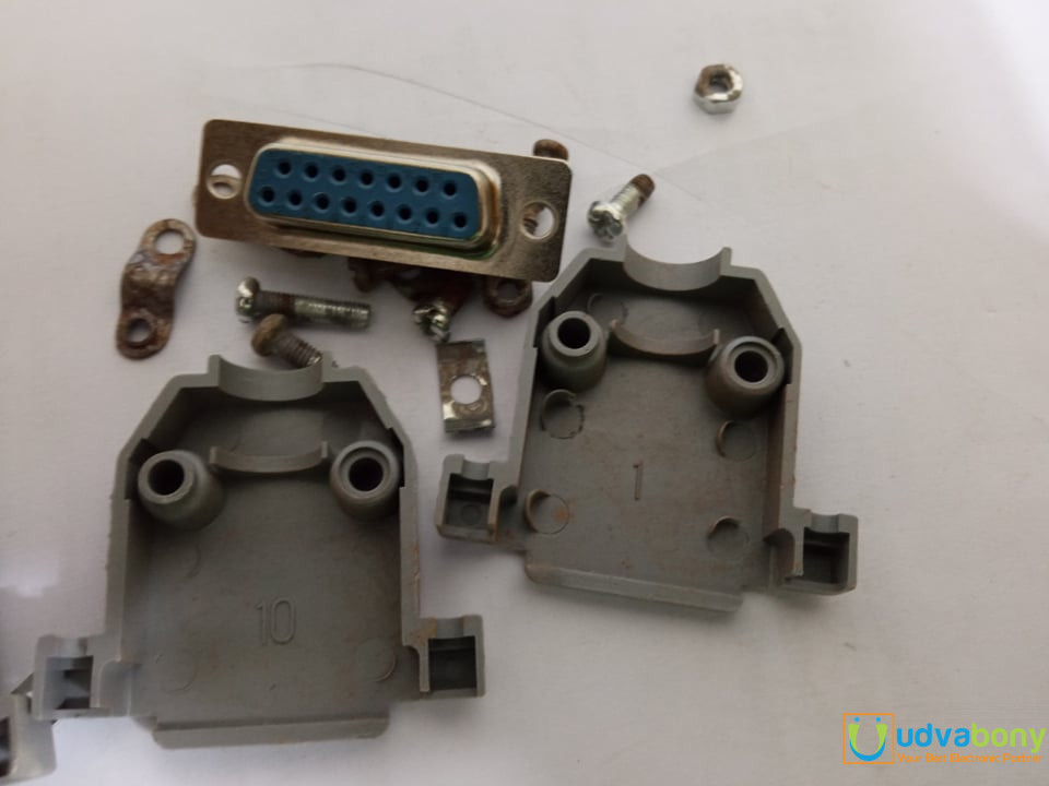 DB15 DB-15 2 Rows 15 Pin Male & Female VGA Jack & Socket Plug Connector ...