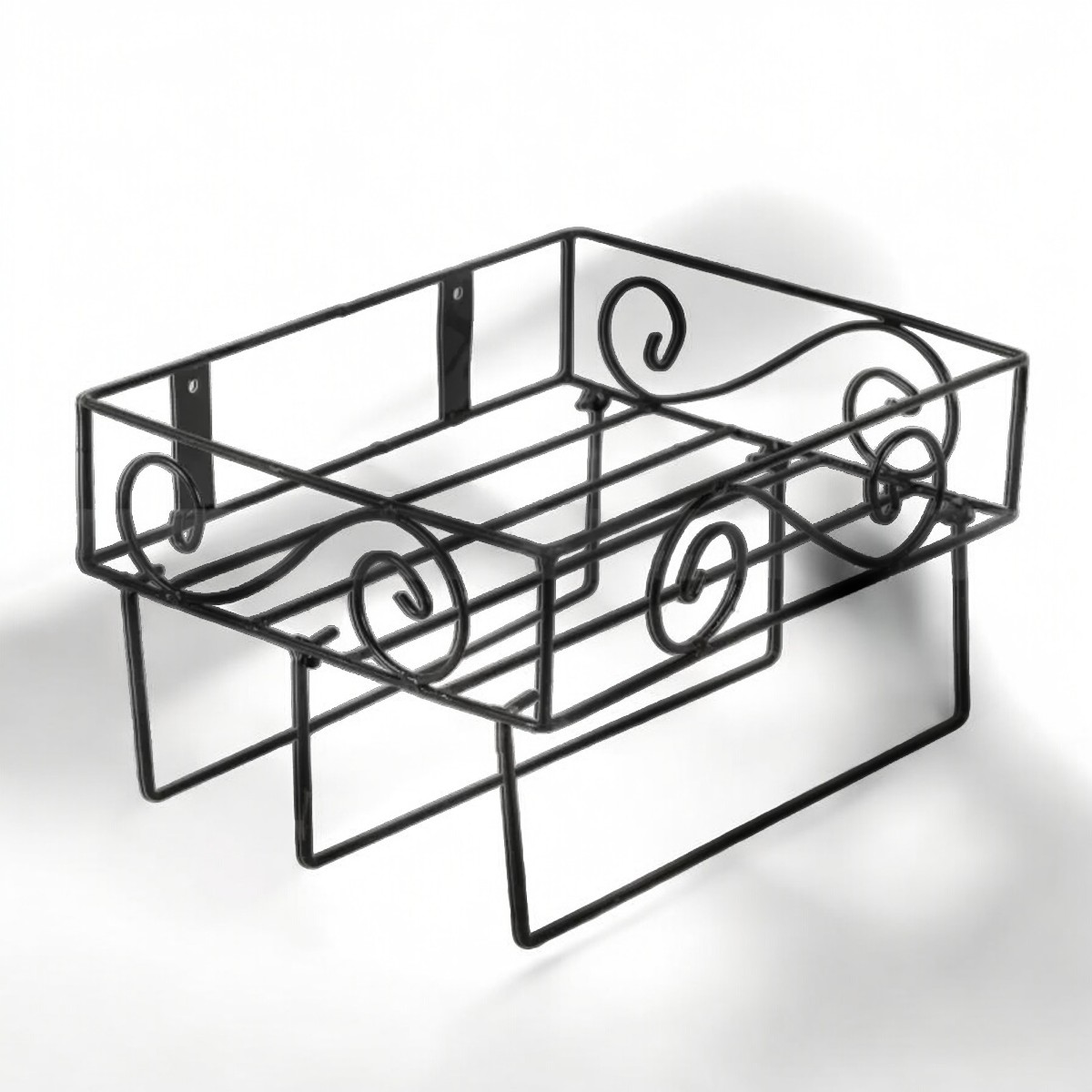 Versatile Black Metal Wall Mounted Quran Stand and Jaynamaz Shelf ...