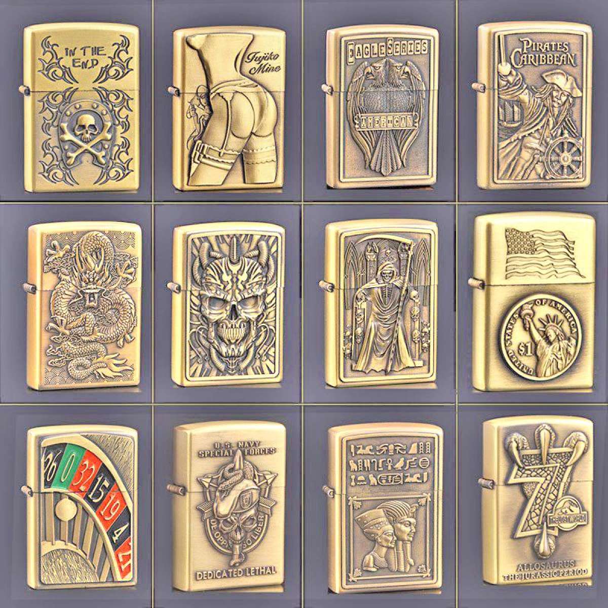 Metal Zippo Lighter Multiple Design | Daraz.com.bd