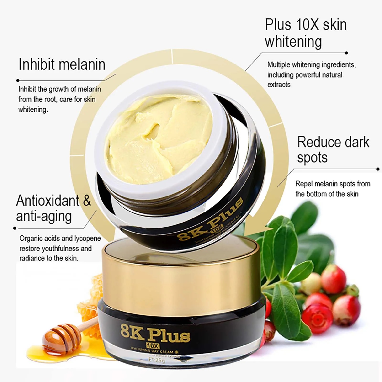 Ailke 8K Plus 10X Dark Spot Whitening Night Cream -25g | Daraz.com.bd