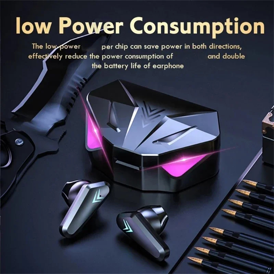 NEW AIR X15 Earphones Bluetooth Wireless Gamer Headphones Sport Low ...